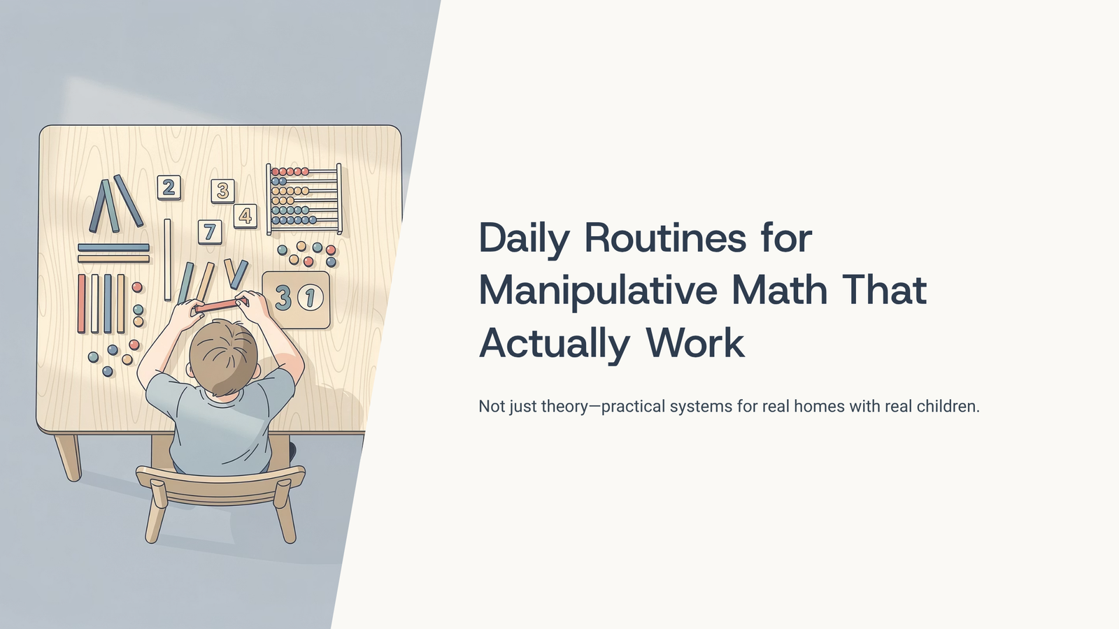 Daily Routines for Manipulative Math That Actually Work (Not Just Look ...